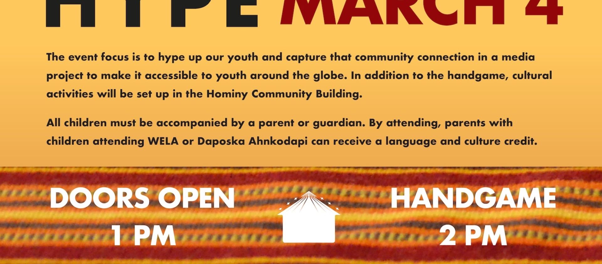 Cultural Center and Language Department to Host Handgame Hype for Youth ...